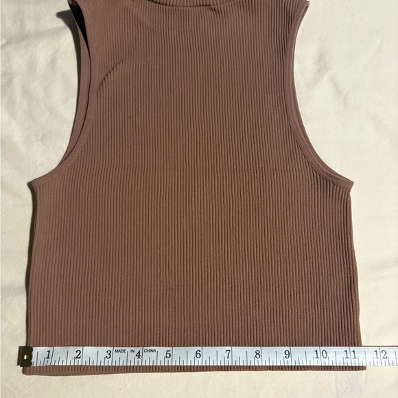 Zara | Tops | Zara Ribbed Tan Tank Top | Poshmark
